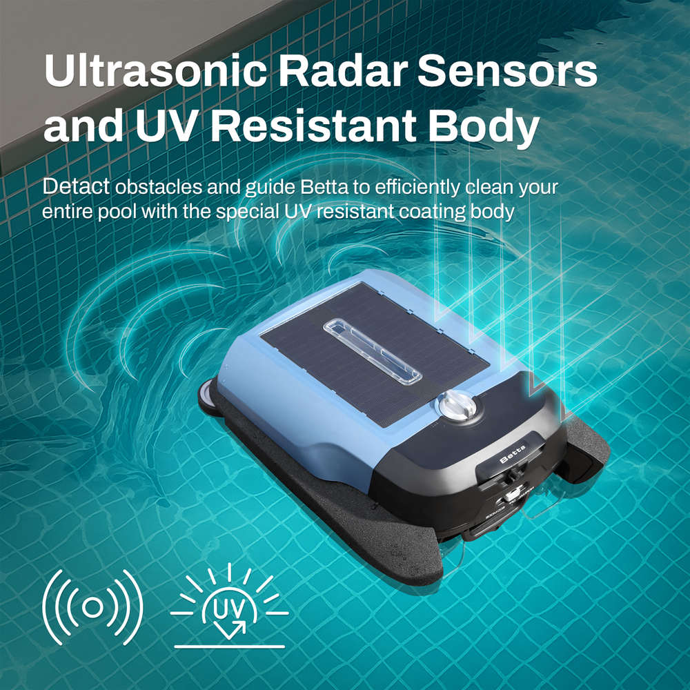 Betta Flex - Solar-Powered Robotic Pool Skimmer