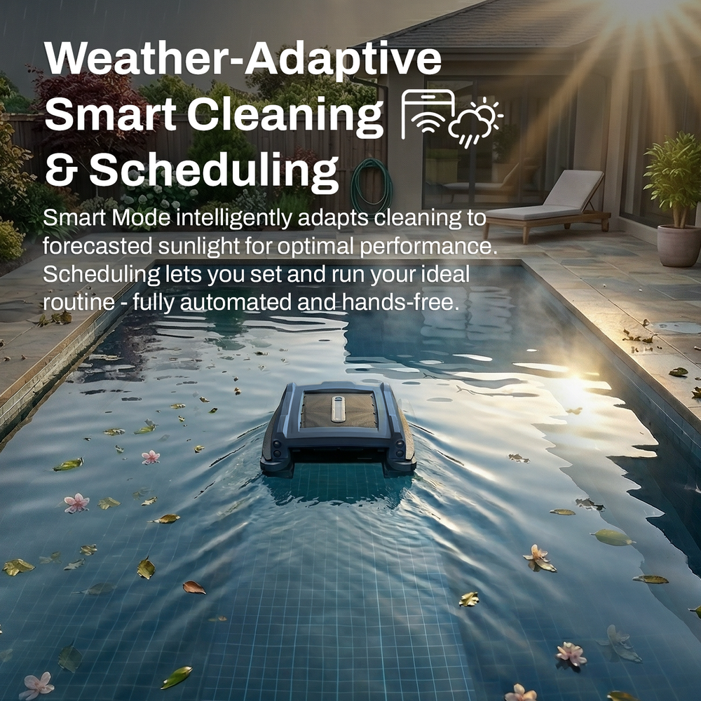 Betta Neo - Intelligent Solar-Powered Robotic Pool Skimmer with App Co